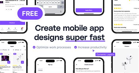 Dynamic Layer Mobile App Design System Ui Kit