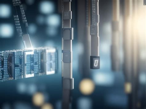 Premium Ai Image Blockchain Concept Big Data Binary Code And Future Trends