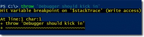 Setting Powershell Breakpoints On An Exception 4sysops