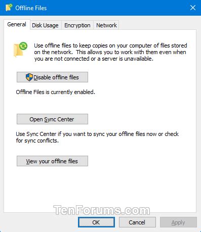 Add Sync Center Context Menu In Windows Tutorials