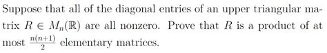 solved suppose that all of the diagonal entries of an upper
