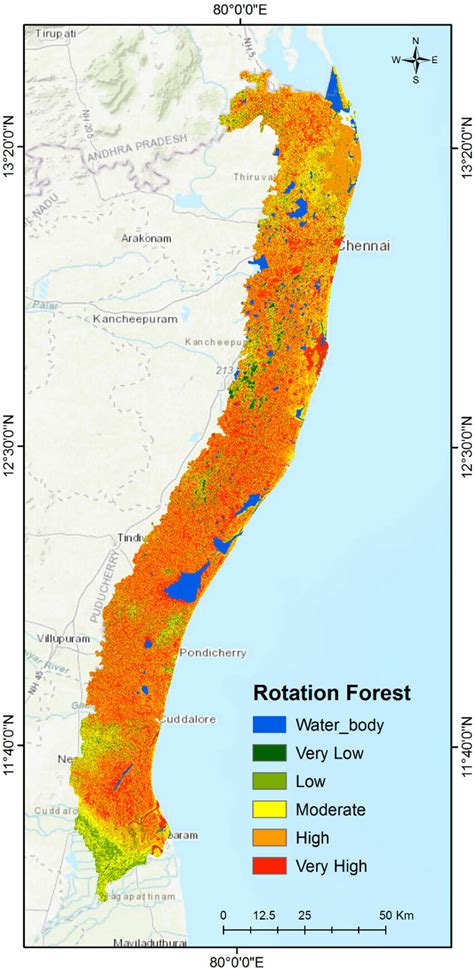 Flood Susceptibility Map Rotation Forest Model Download Scientific Diagram