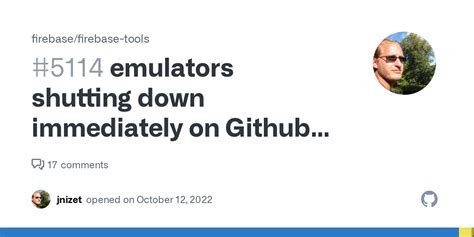 Emulators Shutting Down Immediately On Github CI If Hosting Emulator Is
