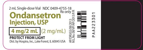 Dailymed Ondansetron Injection Solution
