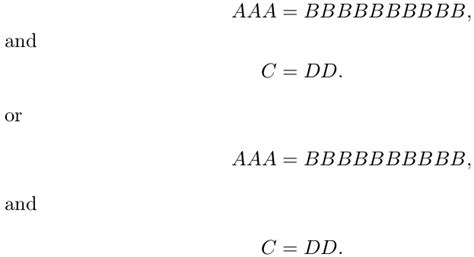 Horizontal Alignment Align Separate Equations TeX LaTeX Stack Exchange