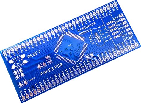 atmega128 module pcb f128 fares pcb