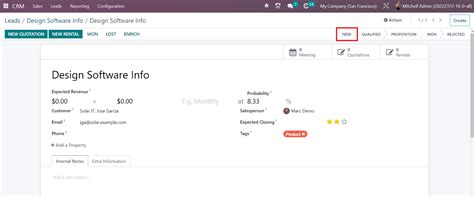 converting leads into opportunities odoo v16 enterprise edition book