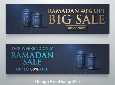 라마단 큰 판매 배너 벡터 Eps Uidownload