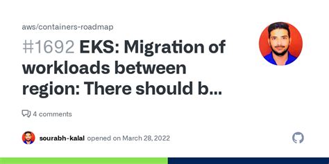 EKS Migration Of Workloads Between Region There Should Be A Feature Where We Can Easily