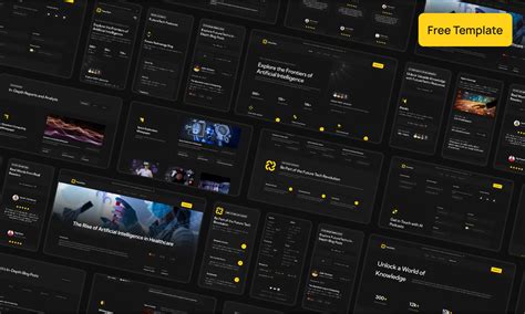 AI Blog Website UI Template Dark Theme Produce UI Figma Community