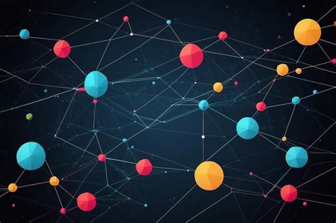 Premium Photo Abstract Geometric Network Technology Background