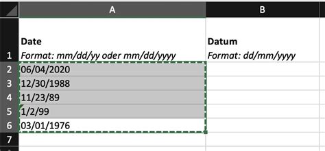 excel datum von mm dd yyyy in dd mm yyyy umwandeln