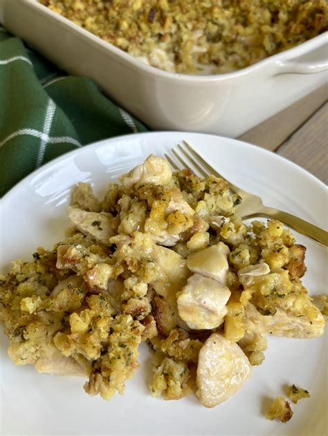 Chicken Stuffing Casserole — Miss Annies Home Kitchen