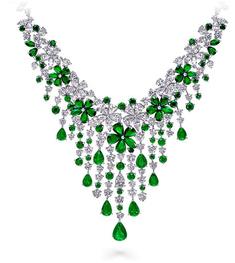 A Graff Emerald And Diamond Carissa Necklace Graff Emerald Diamonds