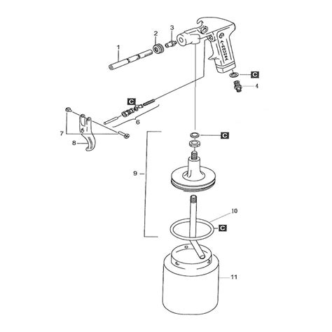 Anest Iwata Air Cap Set For St1 Sand Blasting Gun Service Repair W2030