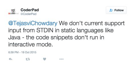 Java Using Coderpad Why Do I Get A Nosuchelementexception Using A Scanner On