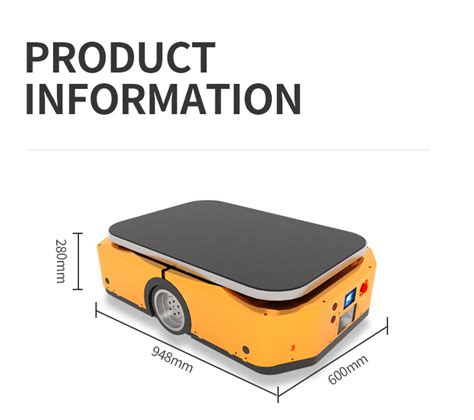 Agv Robot Automated Guided Vehicle Transport Pallets Load Lifter Warehouse Logistic Agv Robot