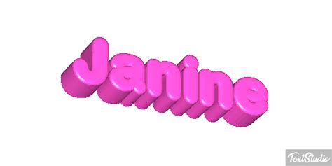Janine Name Animated  Logo Designs