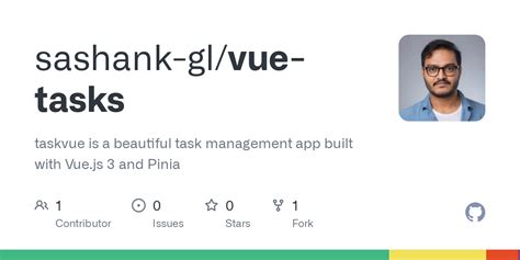 GitHub Sashank Gl Vue Tasks Taskvue Is A Beautiful Task Management App Built With Vue Js 3
