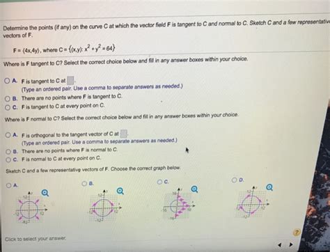 Solved The Points F Any On The Curve C At Which The Vector Chegg