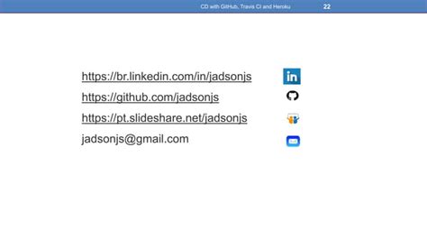 Cd With Github Travis Ci And Heroku Ppt Free Download