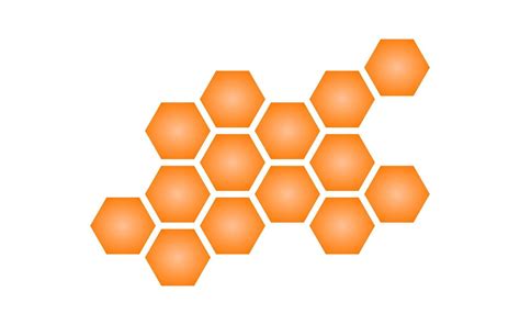 Abstract Modular Honeycomb Pattern In Vibrant Orange 55138047 Vector Art At Vecteezy