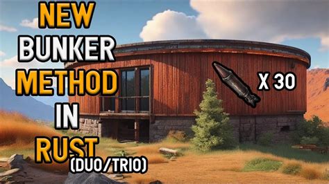 New Bunker Method Rust Base Design 2024 Youtube