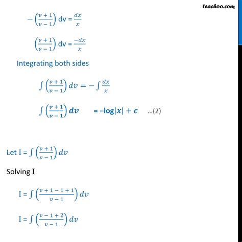 Ex Show Differential Equation Is Homogeneous Ex