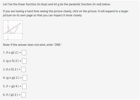 Solved Let F Be The Linear Function In Blue And Let G Be Chegg