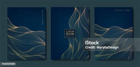 추상 예술 배경이 있는 벡터 일본어 물결 패턴 물 표면과 바다 요소 빈티지 스타일의 템플릿입니다 고급 블랙 라인 커버 전단지 브로셔 0명에 대한 스톡 벡터 아트 및 기타