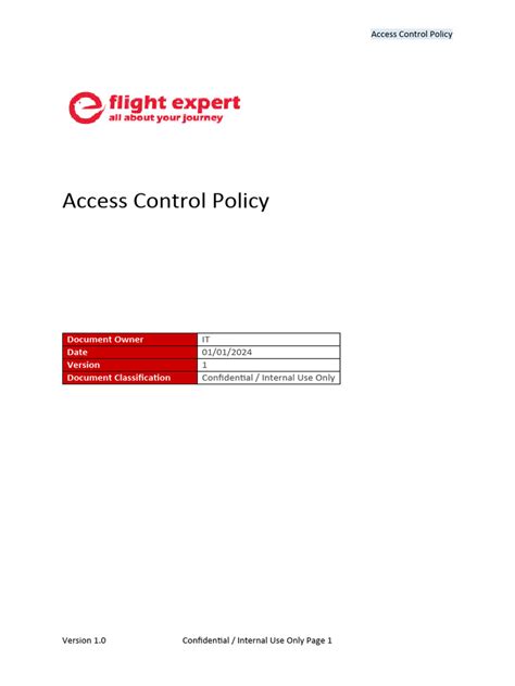 access control policy pdf
