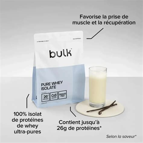 Pure Whey Isolate Bulk Avis Efficace Ou Pas