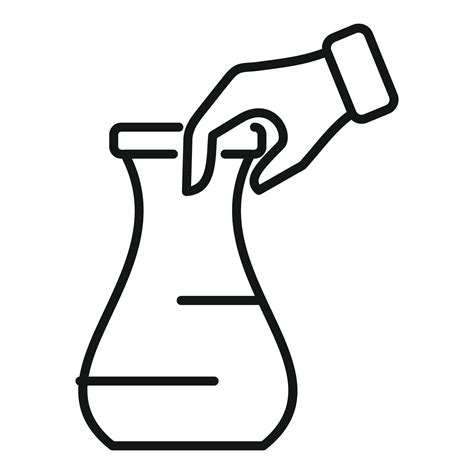 Laboratory Assistant Hand Holding Beaker Icon 47045598 Vector Art At