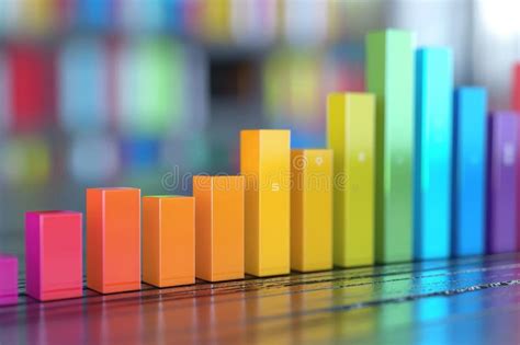 a vibrant bar chart displaying a range of colors is placed on top of a