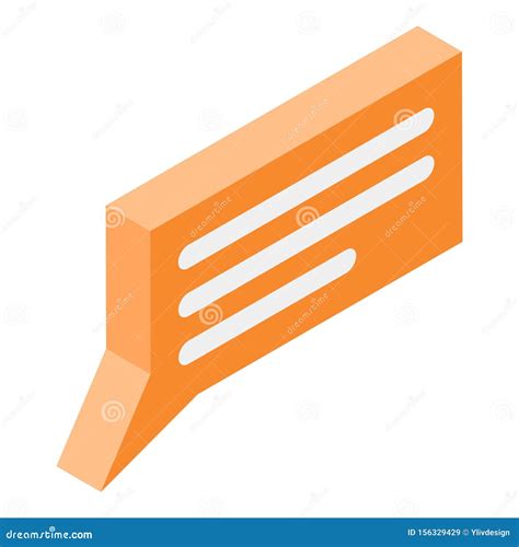 Chat Text Bubble Icon Isometric Style Stock Vector Illustration Of Icon Network