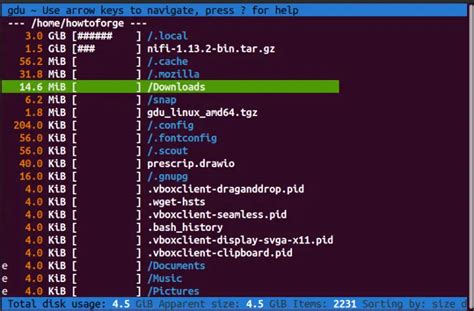 How To Install And Use Gdu Disk Usage Analyzer On Ubuntu 2004