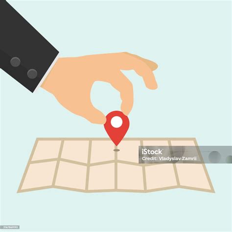 종이 지도에 위치 핀 마커를 직접 배치합니다 벡터 일러스트 레이 션 거리에 대한 스톡 벡터 아트 및 기타 이미지 거리 검색 관광 Istock