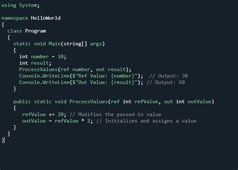 Shahab Akhtar On Linkedin Ref Vs Out In C Ref And Out Both Keywords Are Used To Pass Parameters