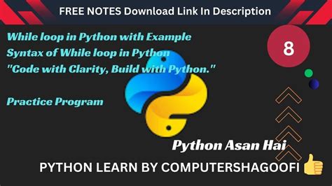 Python Part 8 While Loop With Example While Loop With Syntax