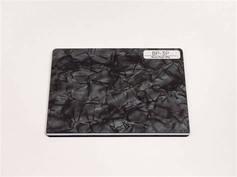 ピックガード用角板 BP 3P Black Pearl 3ply PARTS