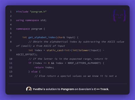 Yvoehvs Solution For Pangram In C On Exercism