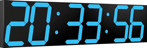 Digital Wall Clock Oversize Led Digital Clock Large Display With Auto Dimmer Huge Countdown