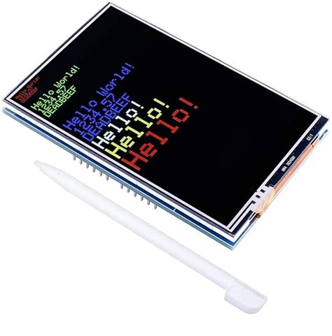 Kuman Arduino Uno R3 35 Inch Tft Touch Screen With Sd Card Socket W