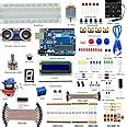 DIY Ultrasonic Distance Sensor Starter Kit For Compatible With Arduino UNO IDE Projects LCD