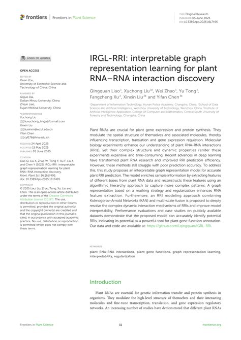 Pdf Irgl Rri Interpretable Graph Representation Learning For Plant