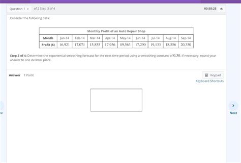 Solved Consider The Following Data Step Of Determine Chegg Com