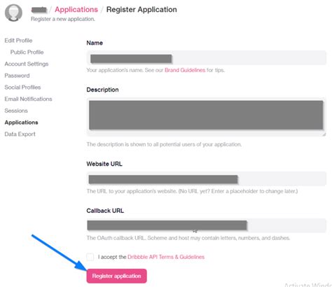 How To Get Dribbble Client Id And Client Secret Heateor Support