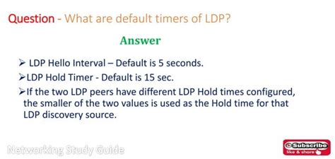 What Is LDP Frequently Asked Questions And Answers On MPLS LDP PPT
