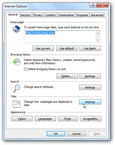 Customize Change Or Remove The New Tab Page In IE