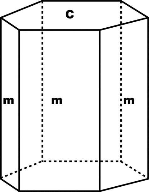 Hexagonal Prism And Basal Pinacoid ClipArt ETC
